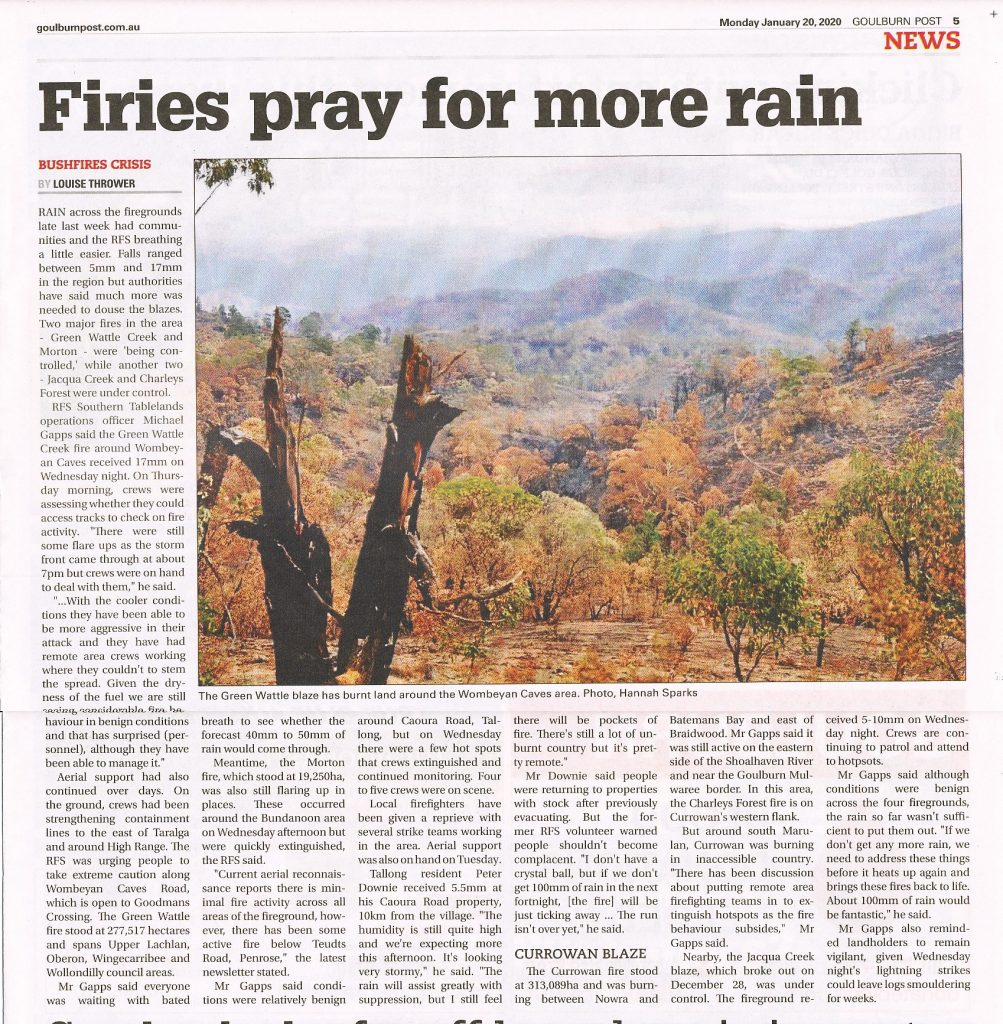 The 2019-2020 Fires and Floods in Tallong | Tallong, Southern Highlands ...